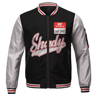 American Rapper Eminem Slim Shady D12 Letterman Jacket