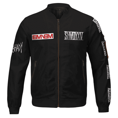 Eminem Album Shady XV Typography Art Dope Letterman Jacket
