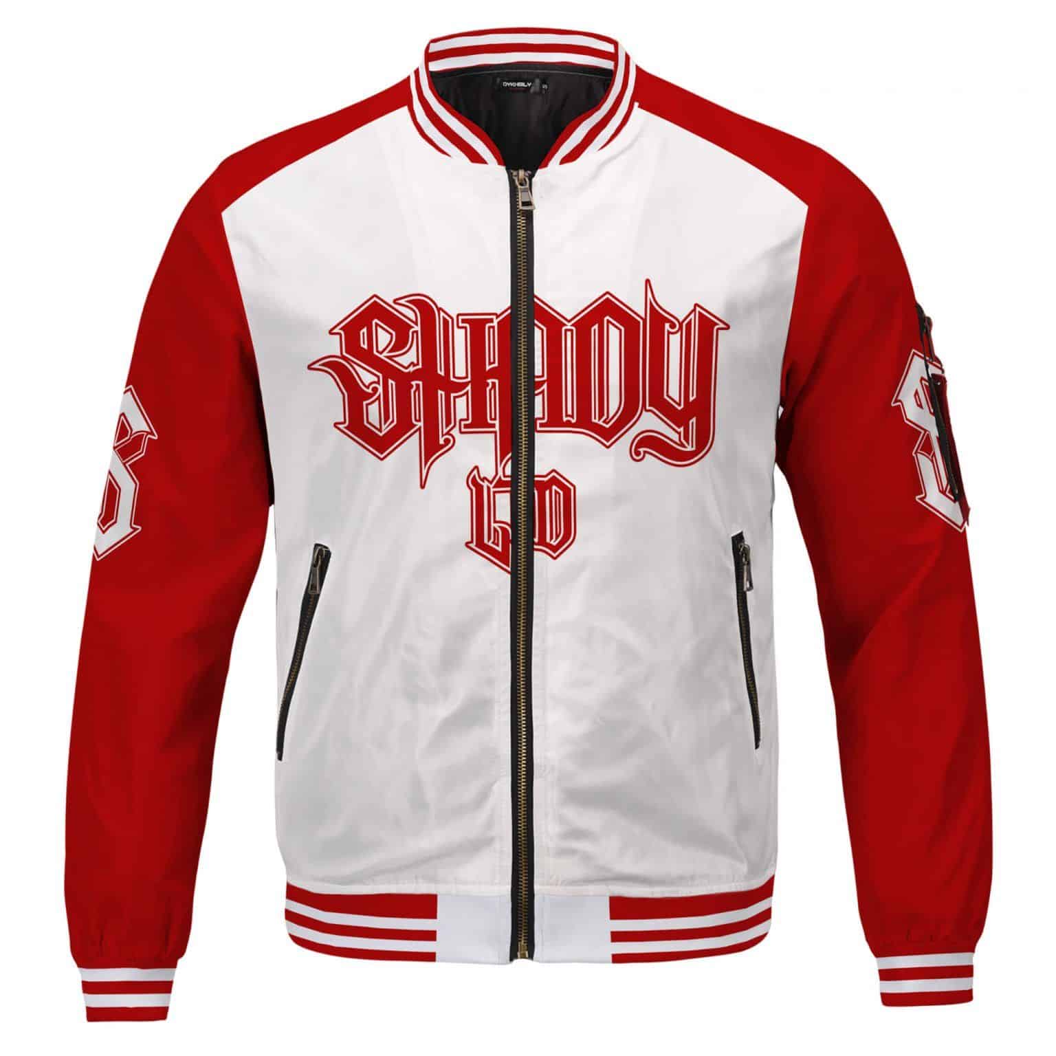 American Rapper Eminem Slim Shady D12 Letterman Jacket - Rappers Merch