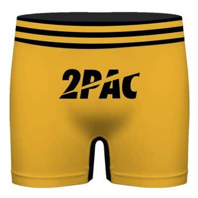 Thug Life Rapper 2Pac Shakur Logo Art Yellow Men’s Underwear