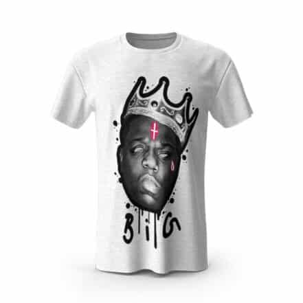 Notorious B.I.G. Crowned Head Cut-Out Design Tee