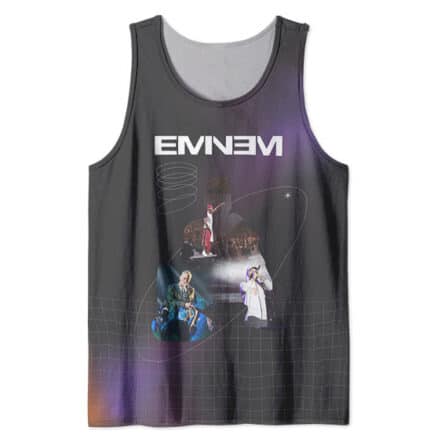 Rap Icon Eminem Blurry Monochrome Art Tank Top - Rappers Merch
