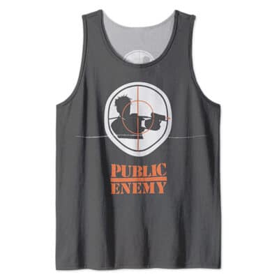 Hip-Hop Group Public Enemy Target Logo Tank Top