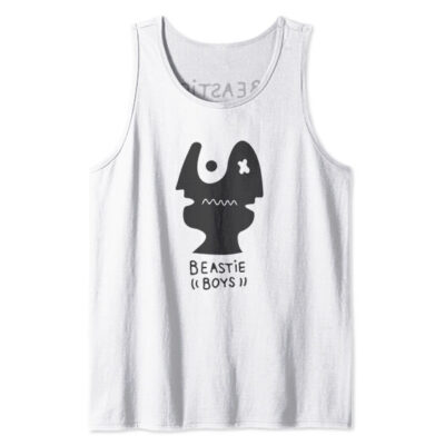 Rap Group Beastie Boys Logo Icon White Tank Shirt - Rappers Merch