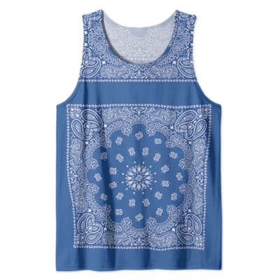 Thug Life Snoop Dogg Crips Blue Bandana Tank Top