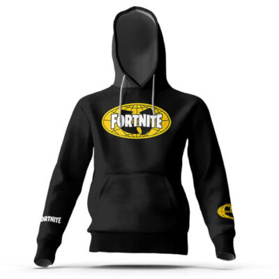 Fortnite Wu-Tang Clan Globe Logo Black Hoodie - Rappers Merch