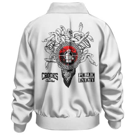 Public Enemy X Crooks & Castles Snake Logo Epic Bomber Jacket - Rappers ...