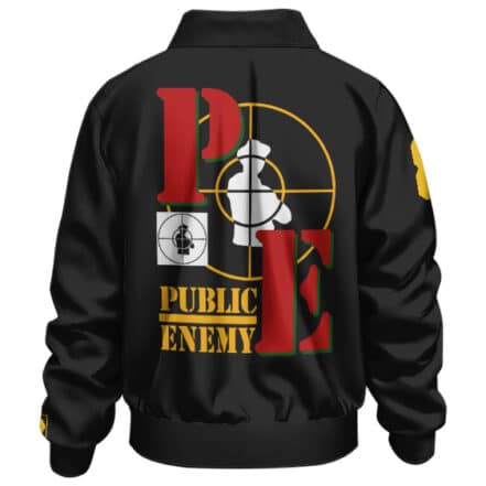 Minimalist Fight The Power Fist Logo Public Enemy Bomber Jacket ...