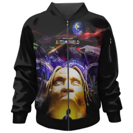 Travis Scott Astroworld Art Pattern Bomber Jacket